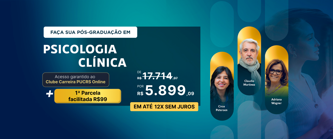 Pós-graduação em Psicologia clínica | Edição 2025 | PUCRS